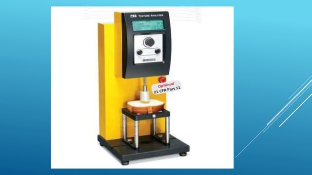 Texture analyzer ppt | PPTX