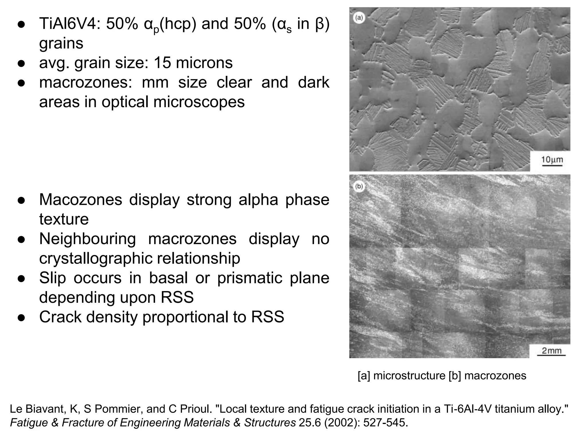Effect of Material Texture on fatigue crack growth and fracture ...