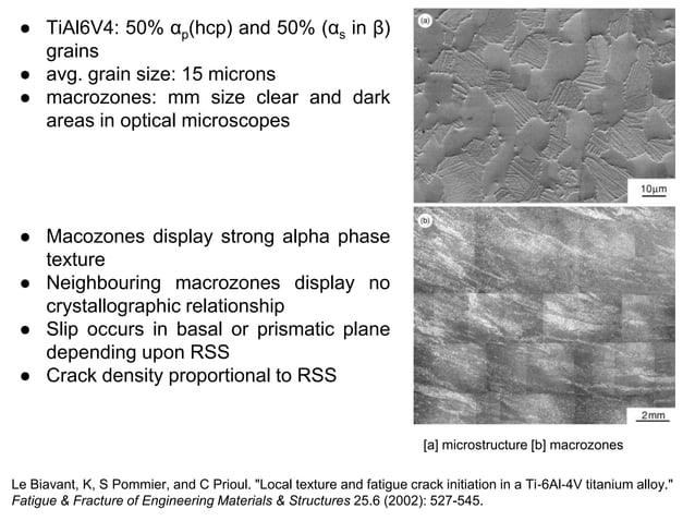 Effect of Material Texture on fatigue crack growth and fracture ...