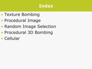 Texture bombing | PPT