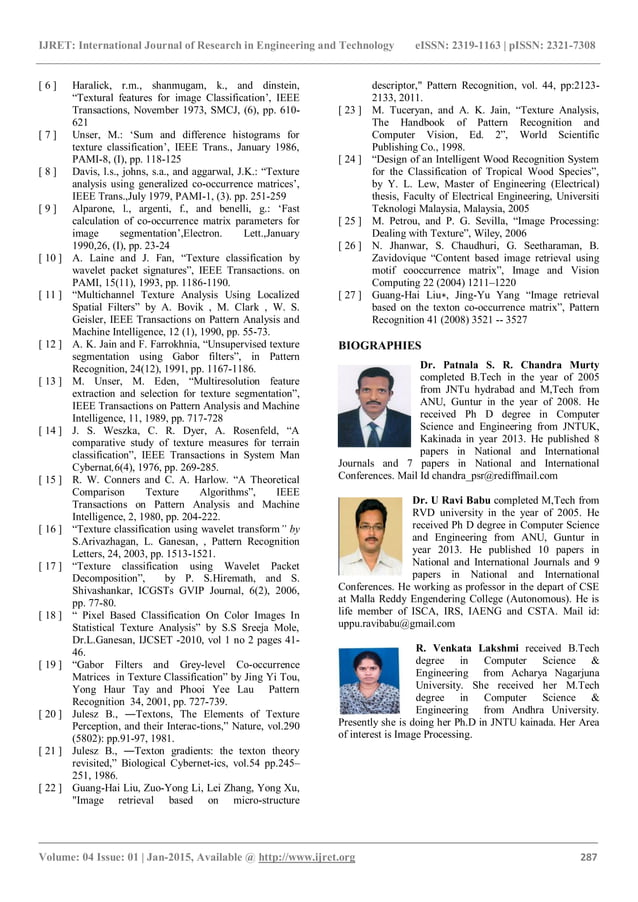 Texture classification based on overlapped texton co occurrence matrix (otcom) features | PDF