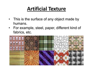 Artificial Texture Examples