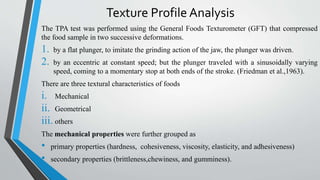 Texture development in cheese | PPTX | Oral care | Personal Care
