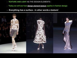 Texture fashion design element | PPTX