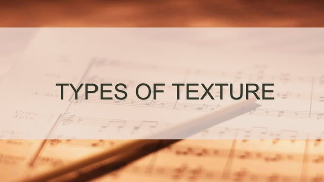 Texture in music | PPTX