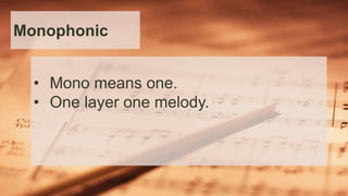 Texture in music | PPTX