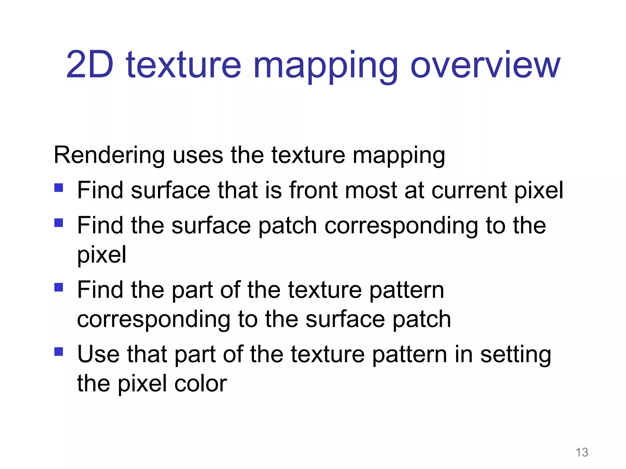 Texture mapping | PPT