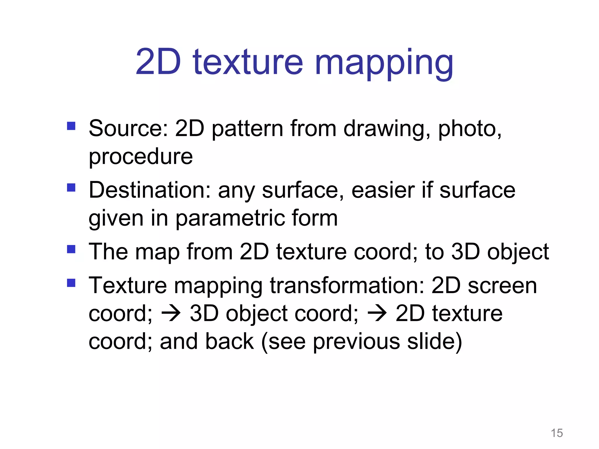 Texture mapping | PPT