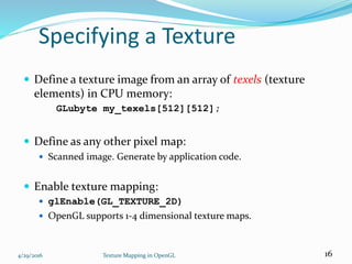 Texture mapping in_opengl | PPT