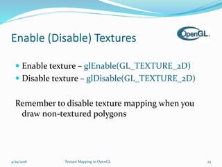Texture mapping in_opengl | PPT