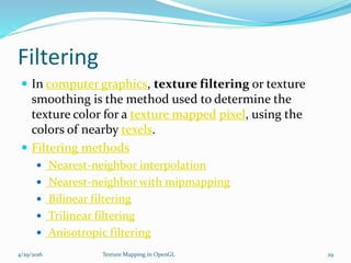Texture mapping in_opengl | PPT