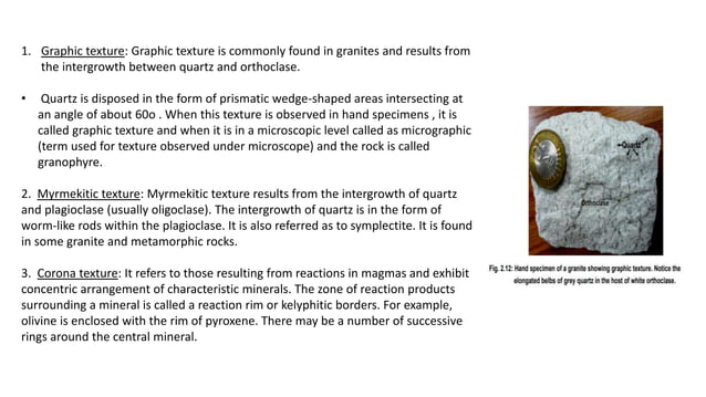 Texture of Igneous Rock.pptx | Geology | Science