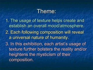 Texture Powerpoint Final | PPT | Painting | Arts and Crafts