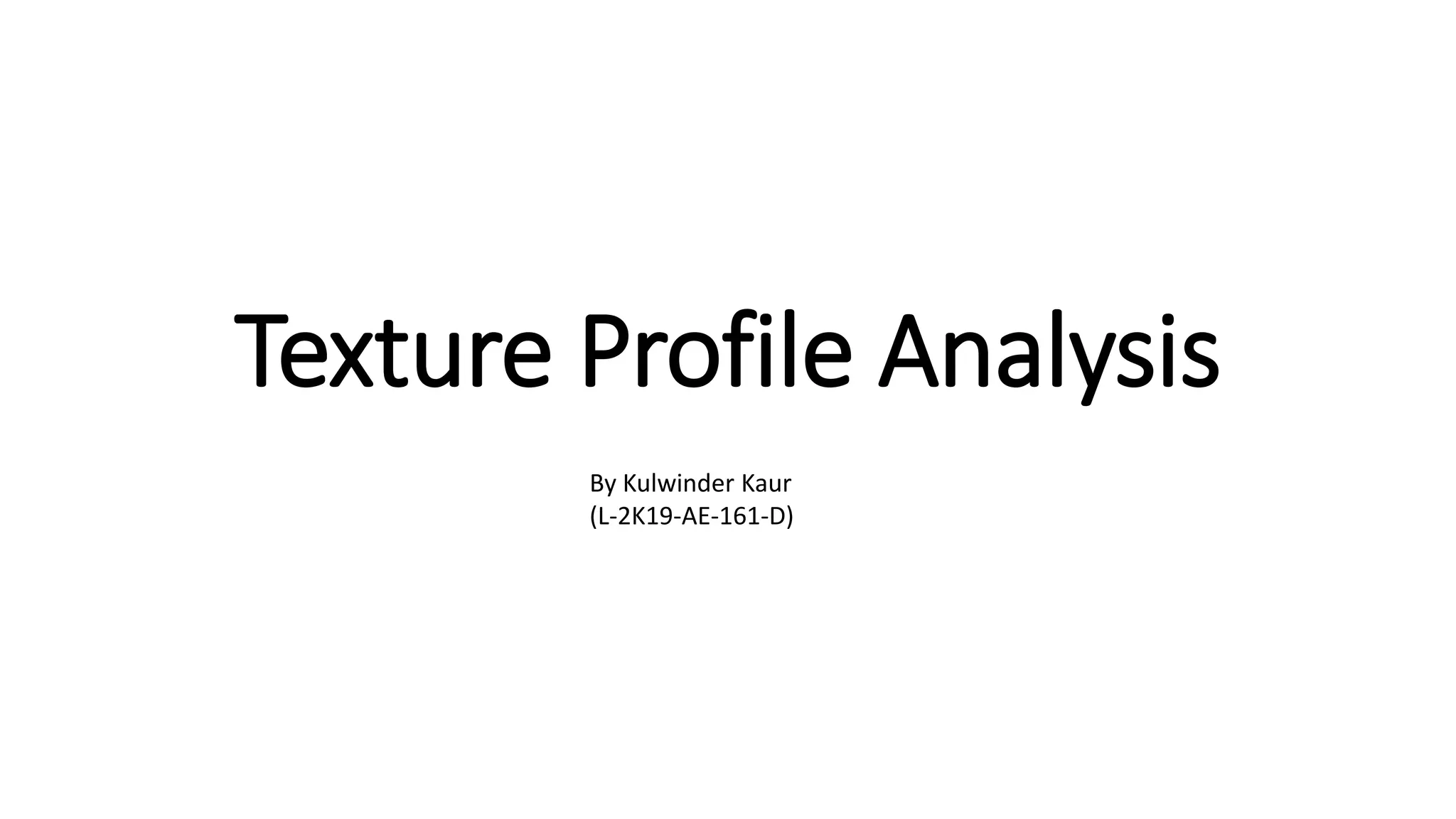 Texture characteristics | PPT