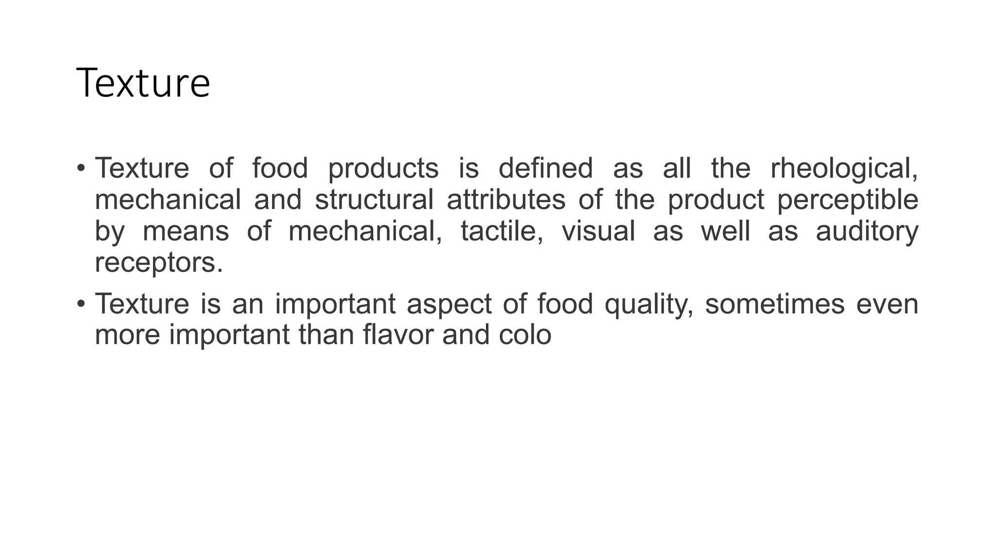 Texture characteristics | PPT