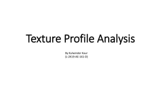 Texture characteristics | PPT