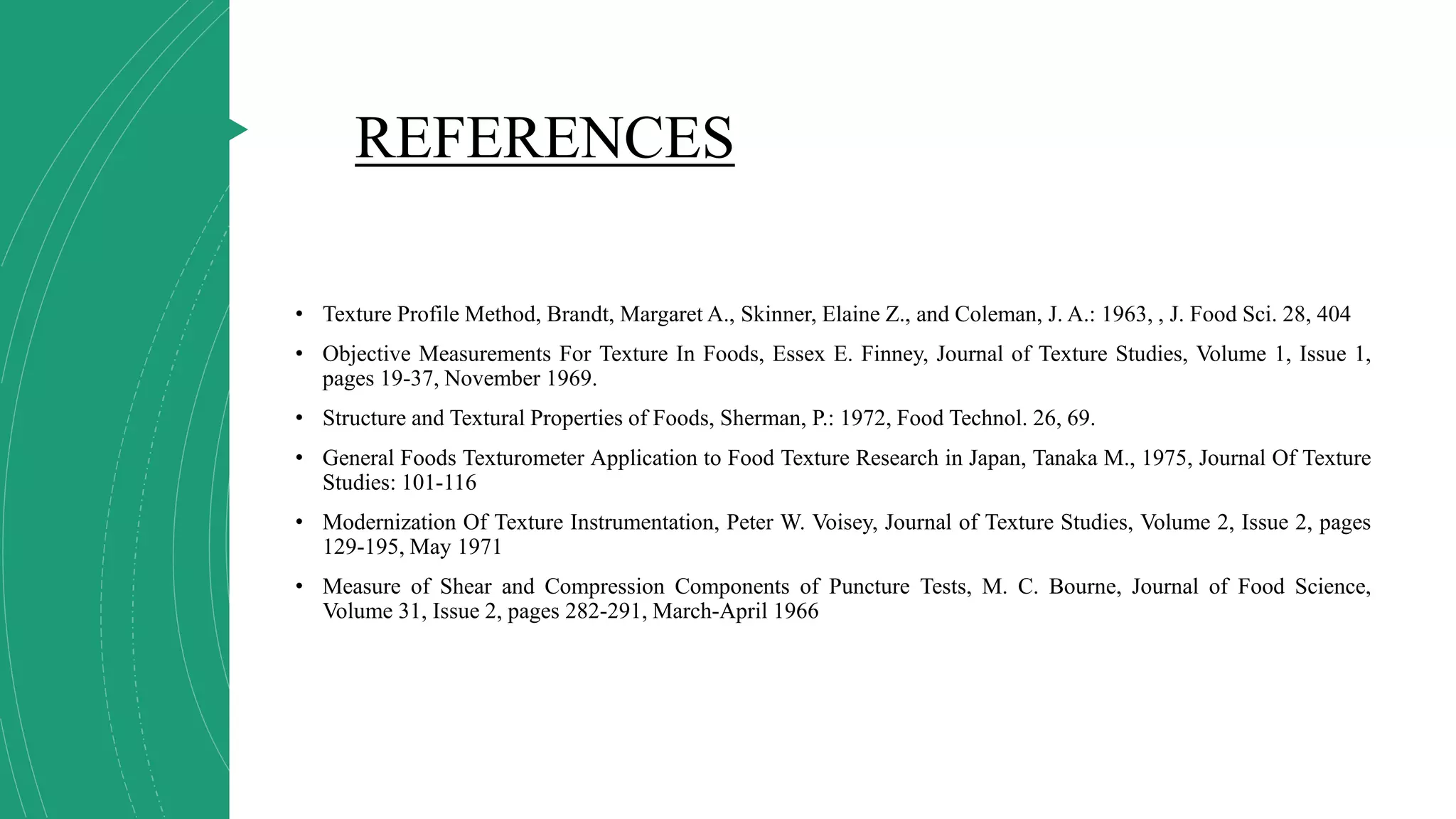 Texture profile analizer | PPTX