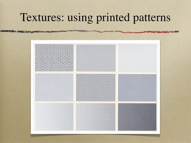 Textures: using printed patterns | PPT