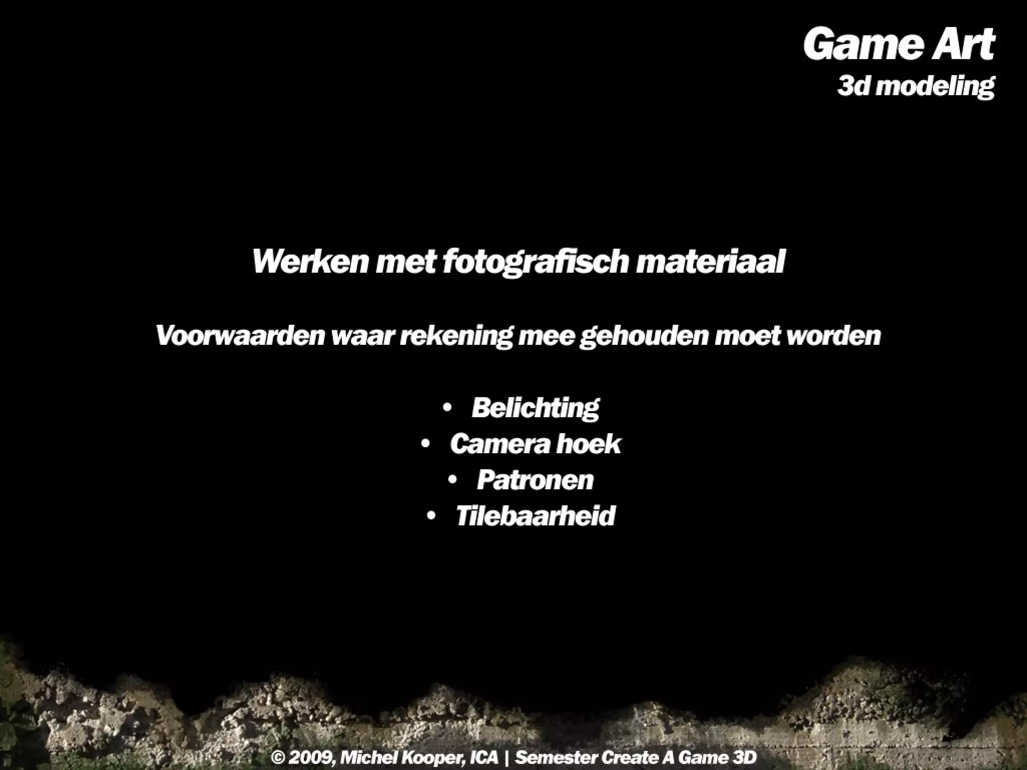 Game Art 3D texturing les2 | PPT