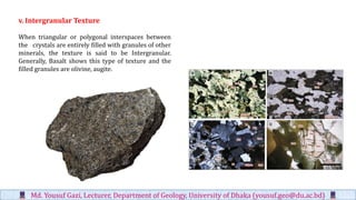 Textures of igneous rocks | PDF