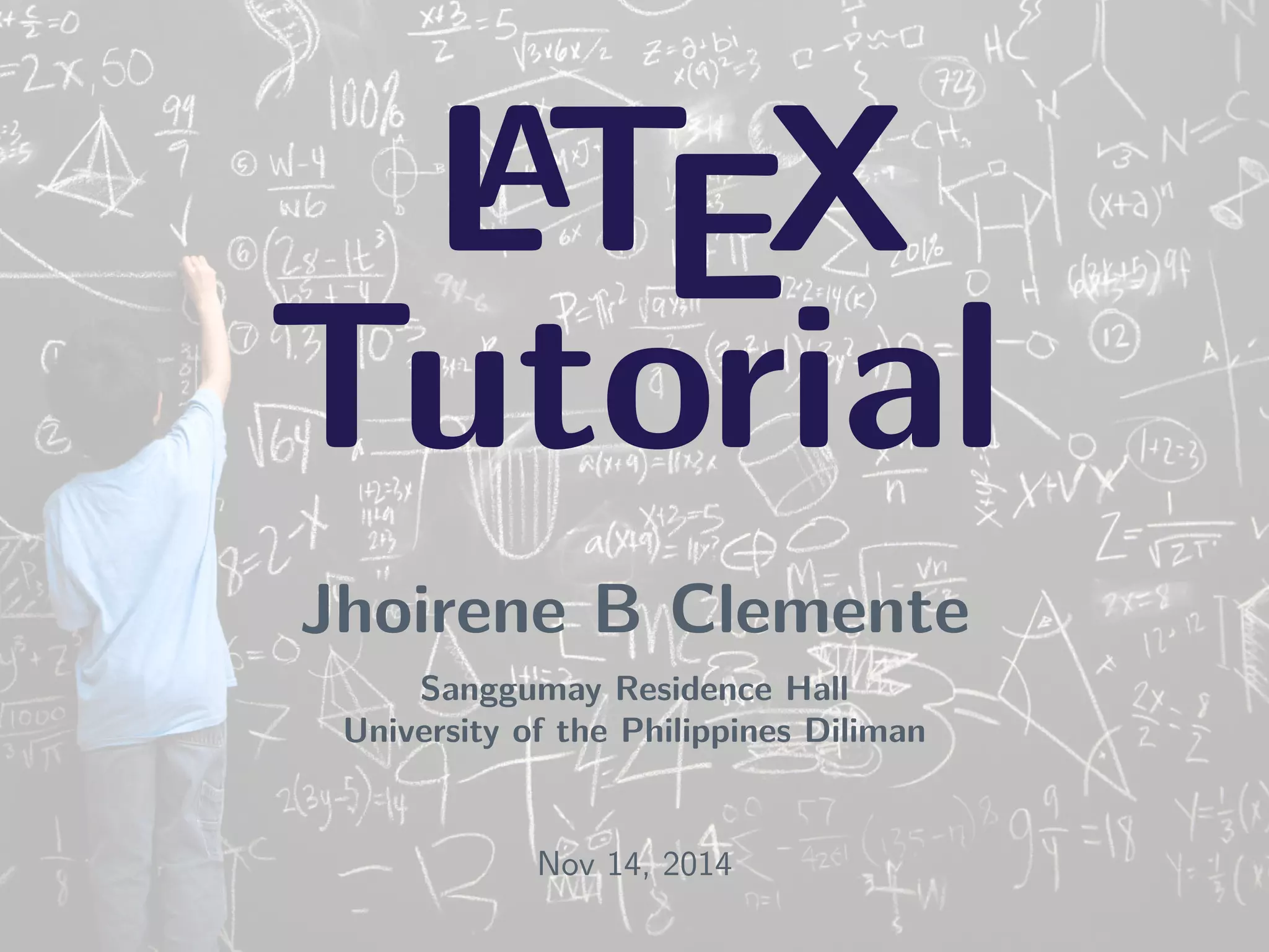 LaTex Tutorial | PDF
