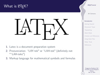 LaTex Tutorial | PPT