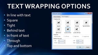 How to wrap text around images | PPT