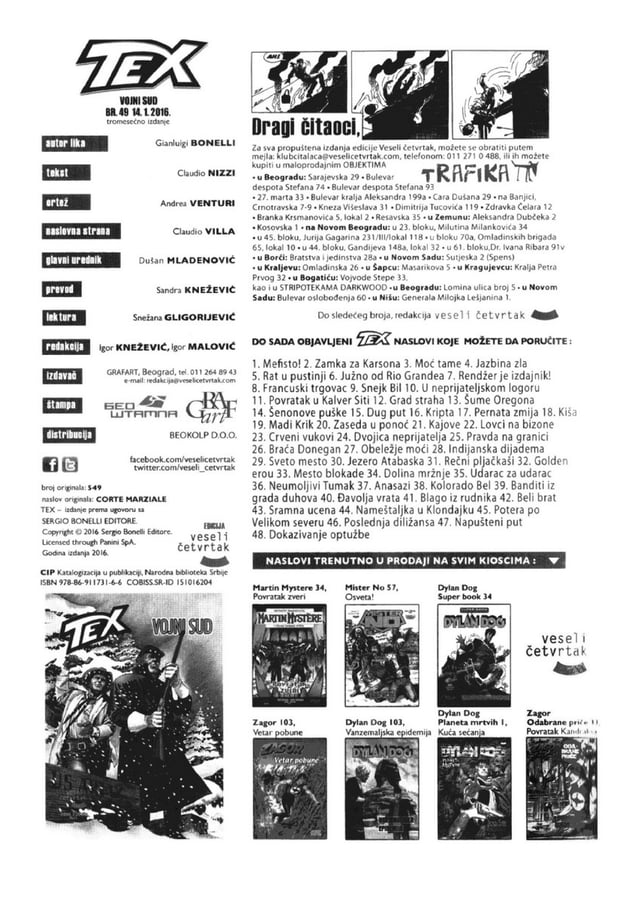 Tex vc 049 - Vojni sud | PDF