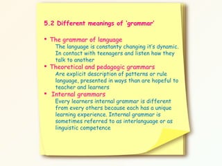 Learning grammar | PPT