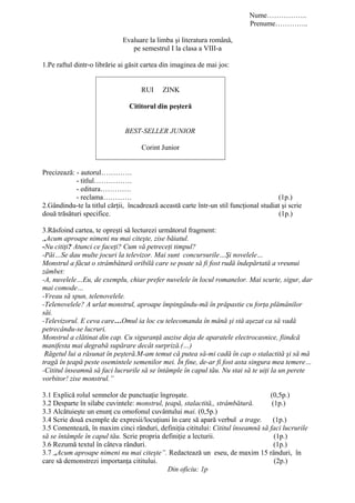 Teza cls a_viii_a | PDF