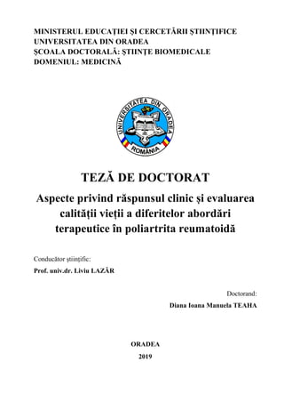 Teza de doctorat teaha diana 2019 semnat | PDF
