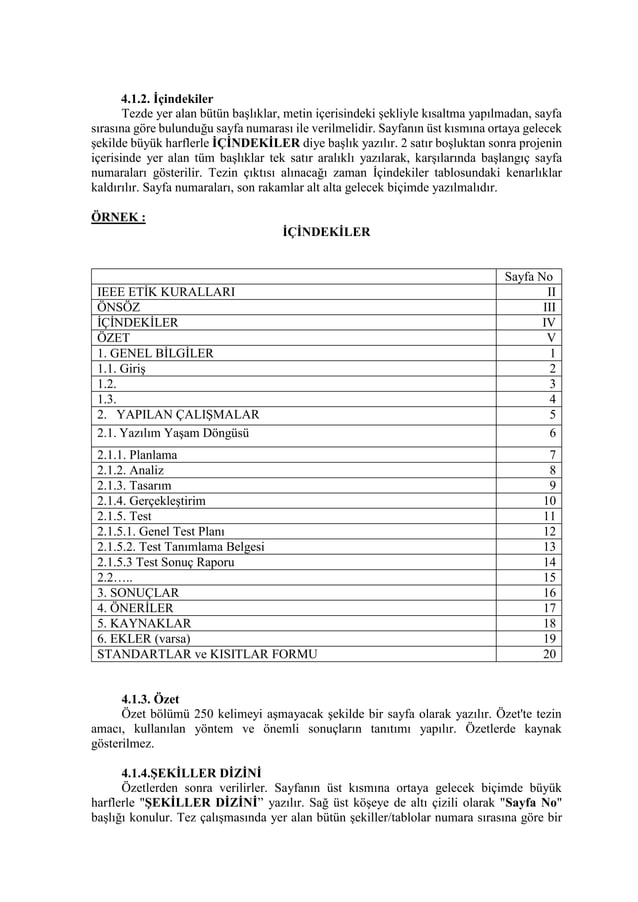 Tez hazirlama kilavuzu: Lisans ve yüksek lisans öğrencileri | PDF