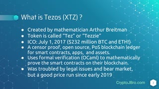 Tezos Cryptocurrency Explained (Fast and Simple) | PPT