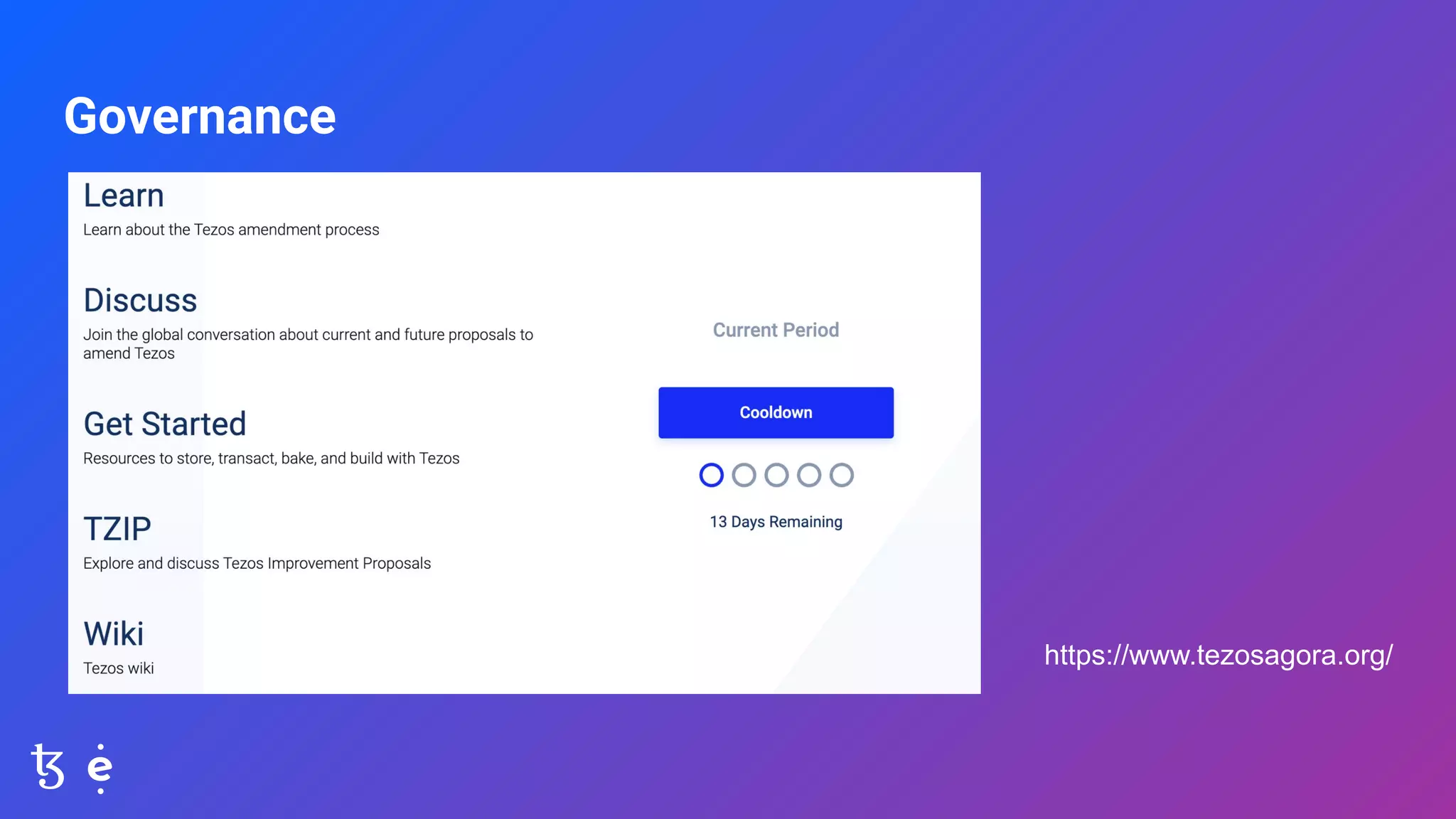 Tezos Ecosystem and Community