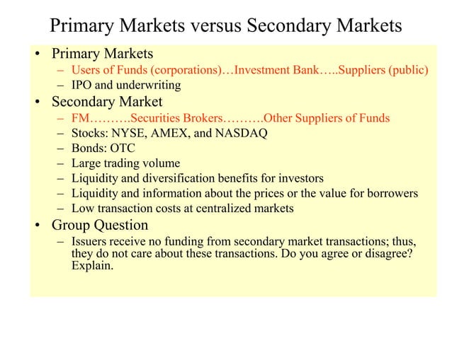 Three Types of Markets | PPT | Stocks and Bonds | Personal Investing