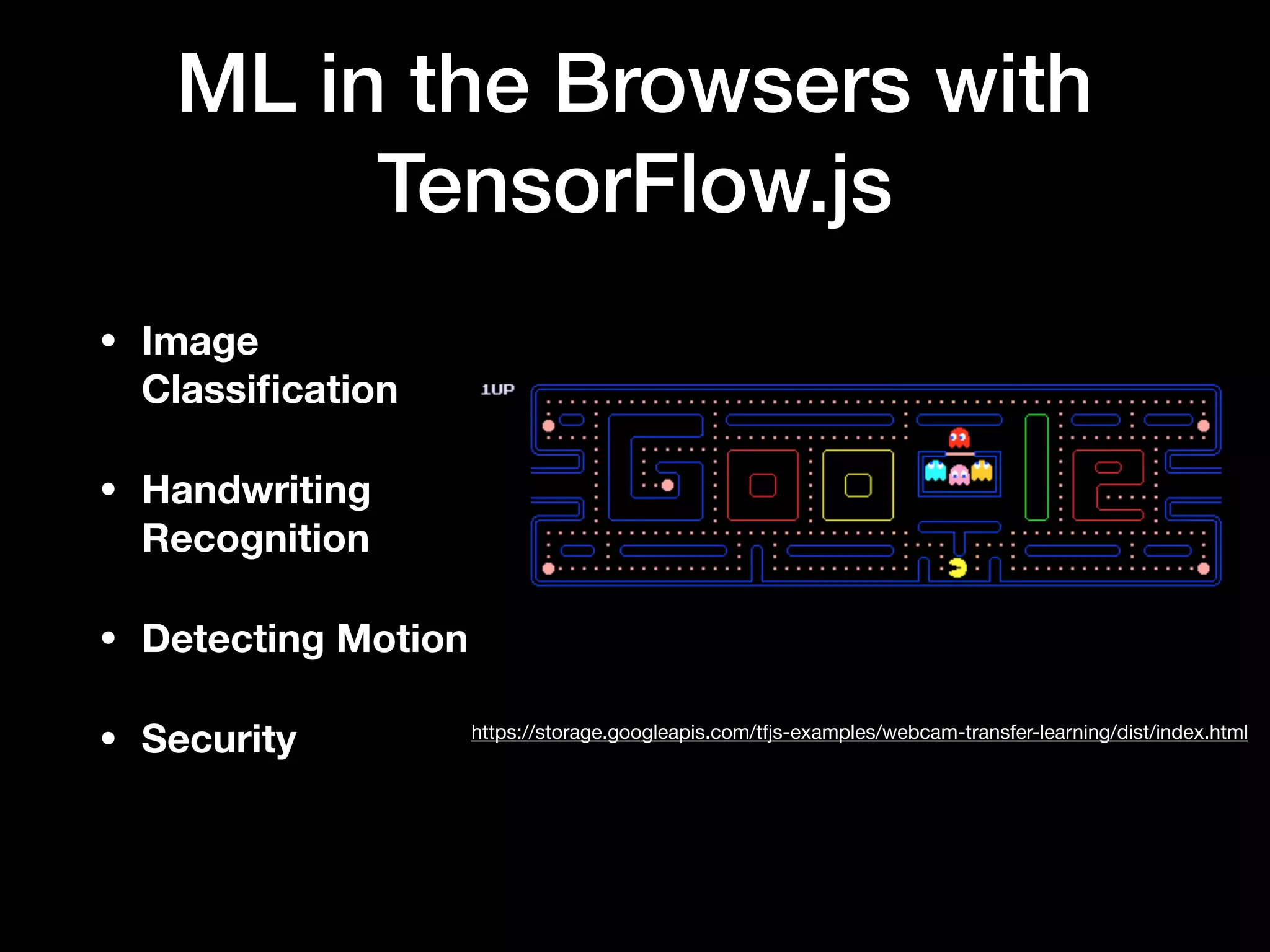 Machine Learning with TensorFlow.js