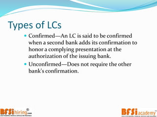 Trade Finance : Letter of credit | PPTX