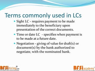 Trade Finance : Letter of credit | PPTX