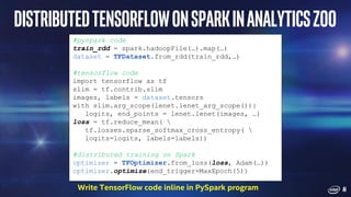 Building AI to play the FIFA video game using distributed TensorFlow on Analytics Zoo | PPT