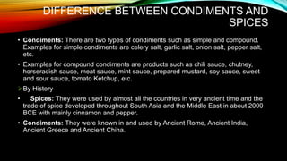 Health Benefits of Spices And Condiments | PPTX