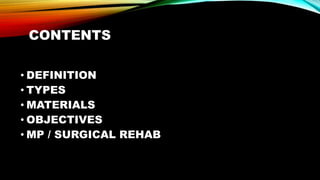 maxillofacial prosthetics | PPTX