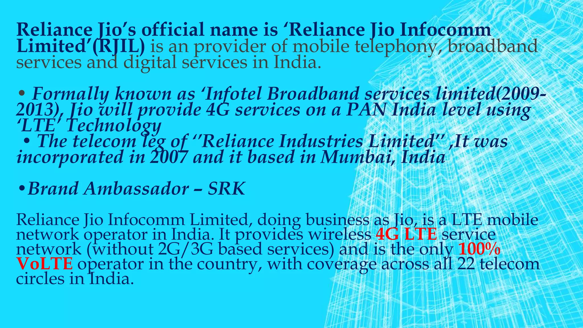 Reliance Jio Logo | PPTX