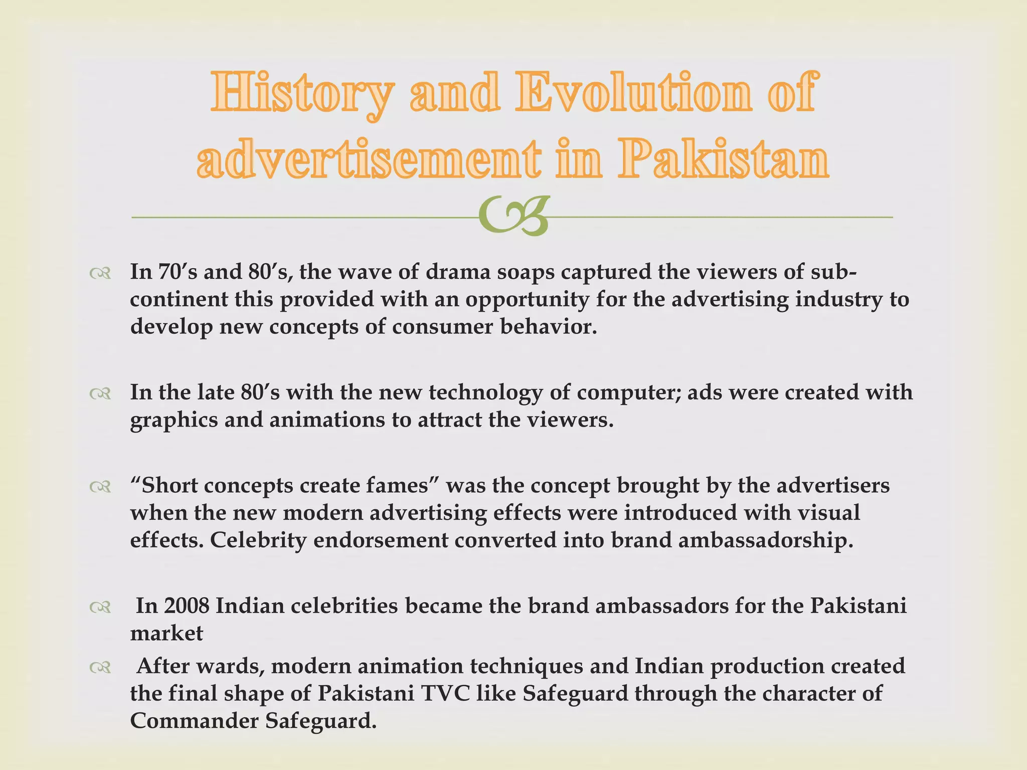 TV Advertisement in Pakistan | PPTX