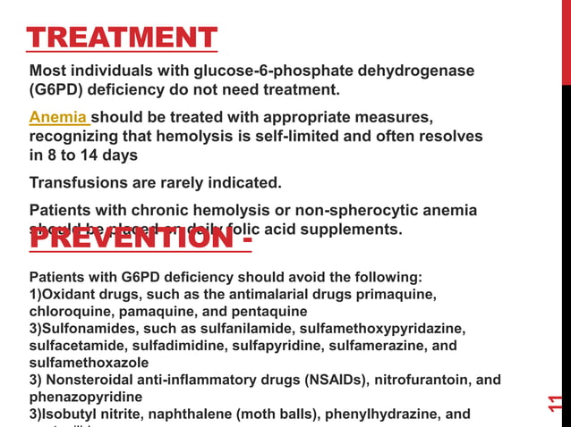 G6PD glucose 6 phosphate dehydrogens deficiency | PPTX | Blood ...
