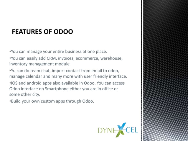ODOO FEATURES ,PRICE ,ALTERNATIVES | PPT