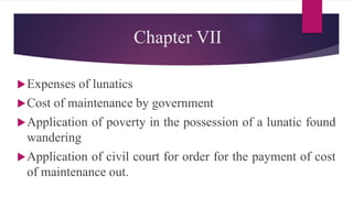 Indian Lunacy Act | PPTX