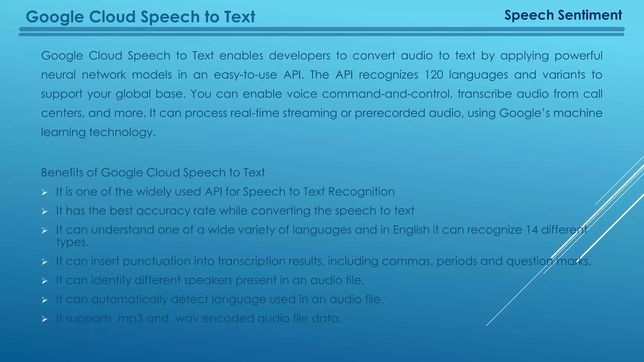 Speech Sentiment Analysis Pdf Digital Audio Computer Software And Applications
