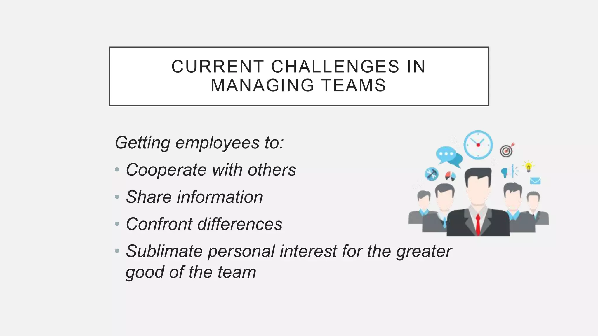 CURRENT CHALLENGES IN MANAGEMENT TEAM | PPTX | Career Advice | Careers