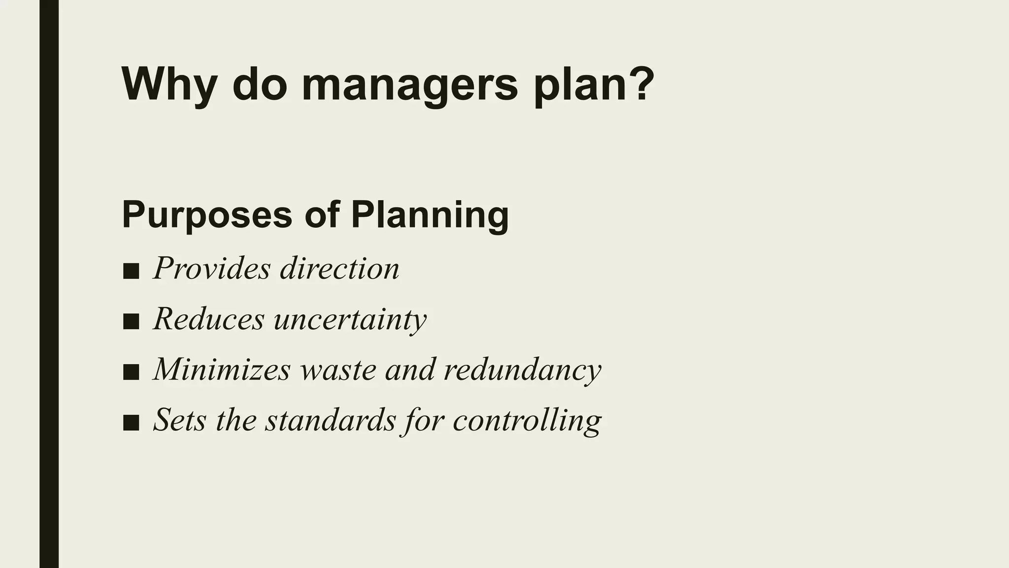 PLANNING & TYPES OF PLANNING | PPTX