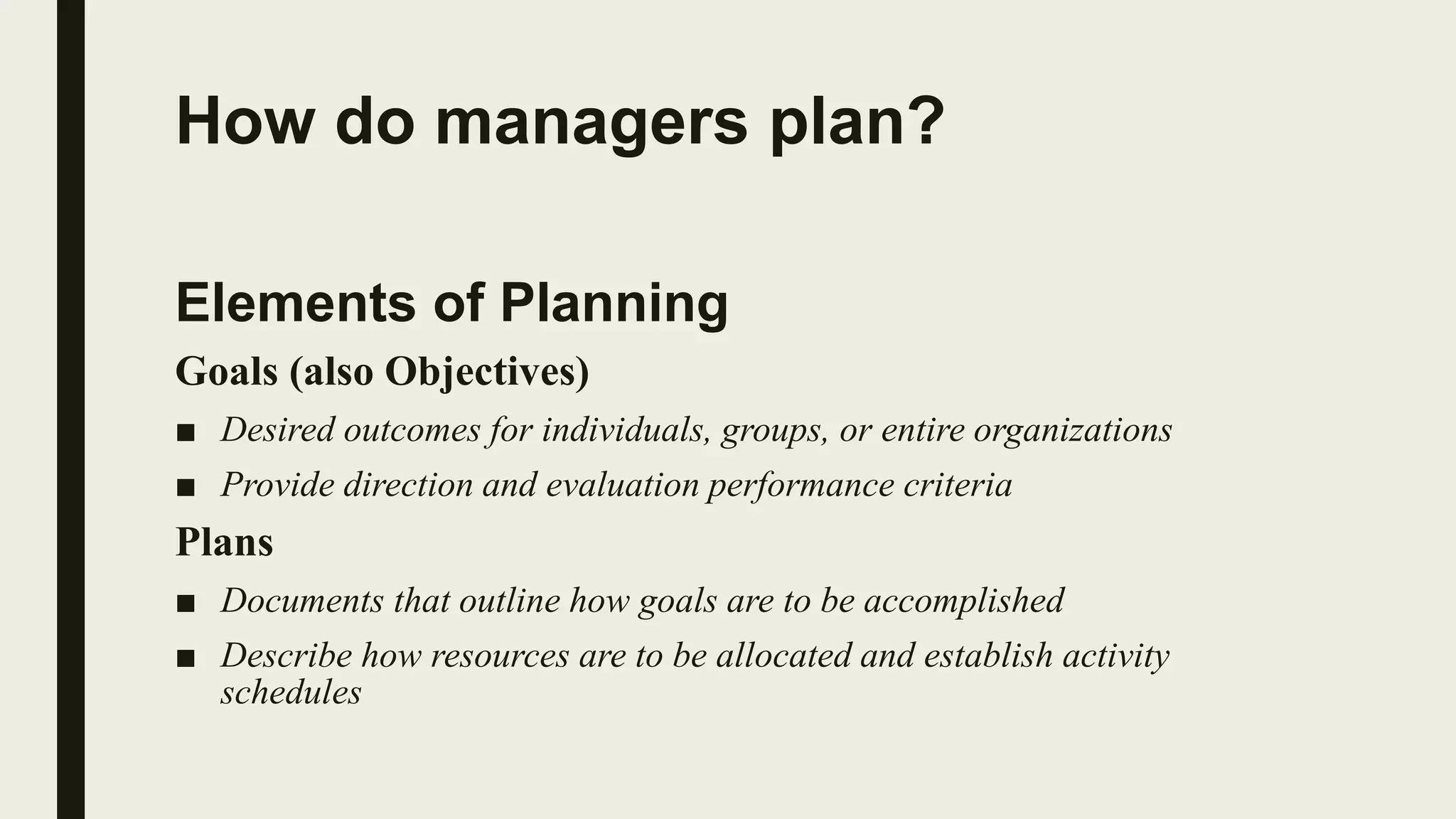 PLANNING & TYPES OF PLANNING | PPTX